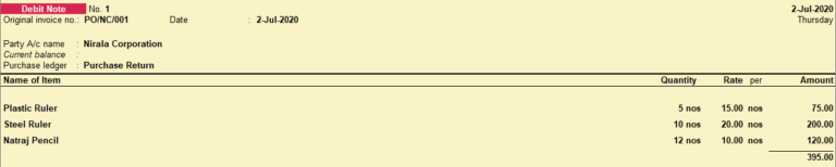 Purchase Order in Tally Prime - myITschools