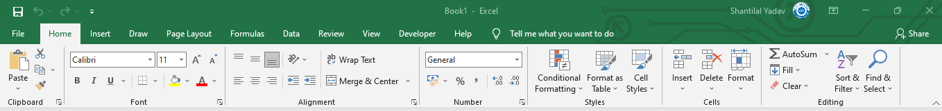 MS Excel User Interface - myITschools